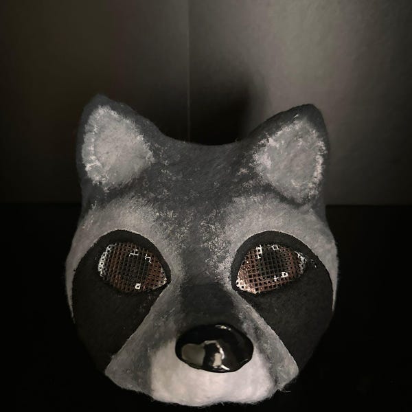 Therian Raccoon Mask - Etsy