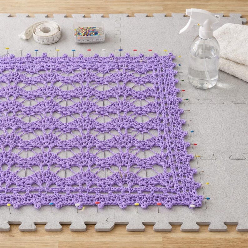 Summer Crochet Blanket Pattern PDF | Airy Shell Stitch Baby Blanket ...