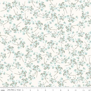 Emily Taylor for Riley Blake Designs KENSINGTON Main Floral in Gray ...