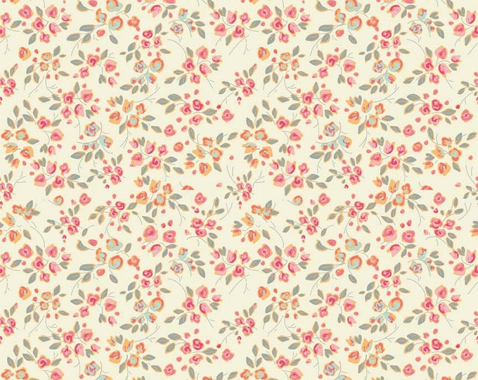 Emily Taylor for Riley Blake Designs CHATSWORTH Bloom in Cream Cotton ...