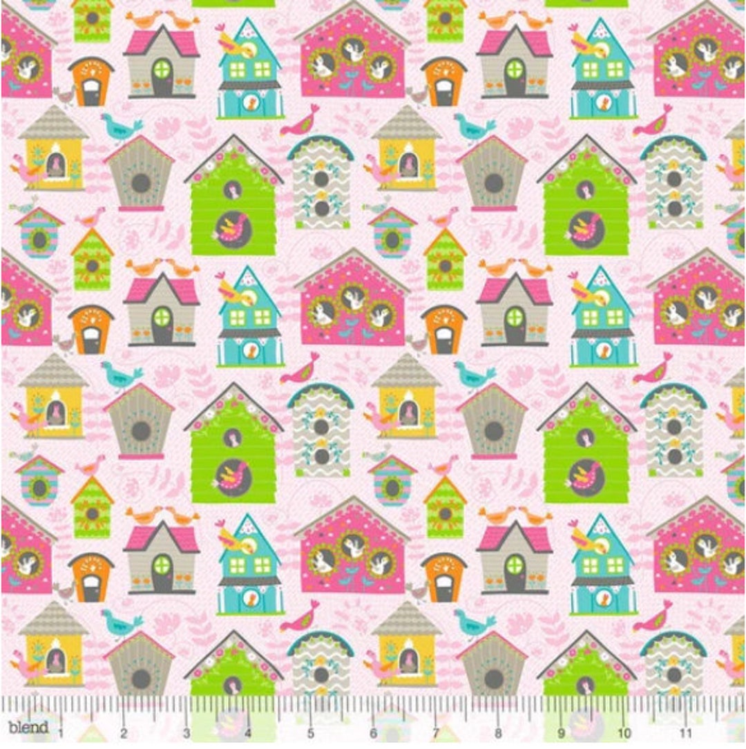 Ana Davis for Blend Fabrics - Flutter & Float - Tweet Tweet - Pink ... Ana Davis for Blend Fabrics - Flutter & Float - Tweet Tweet - Pink ...