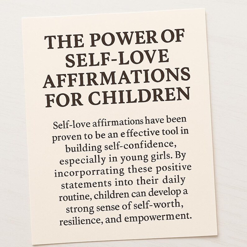 Printable Affirmation Coloring Pages for Girls | 5x7 Positive Self-love ...