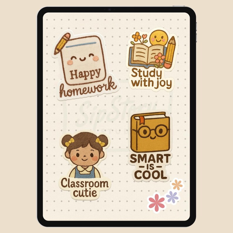 Pacote de Adesivos Escolares Kawaii PNG | Clipart para Sala de Aula ...