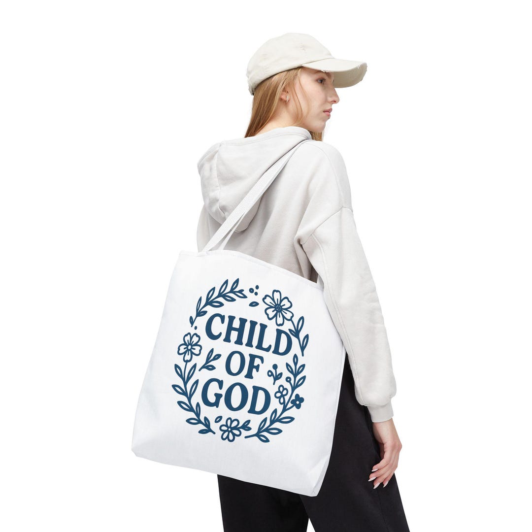Floral Child of God Tote Bag: Christian Bible Study Handbag - Etsy