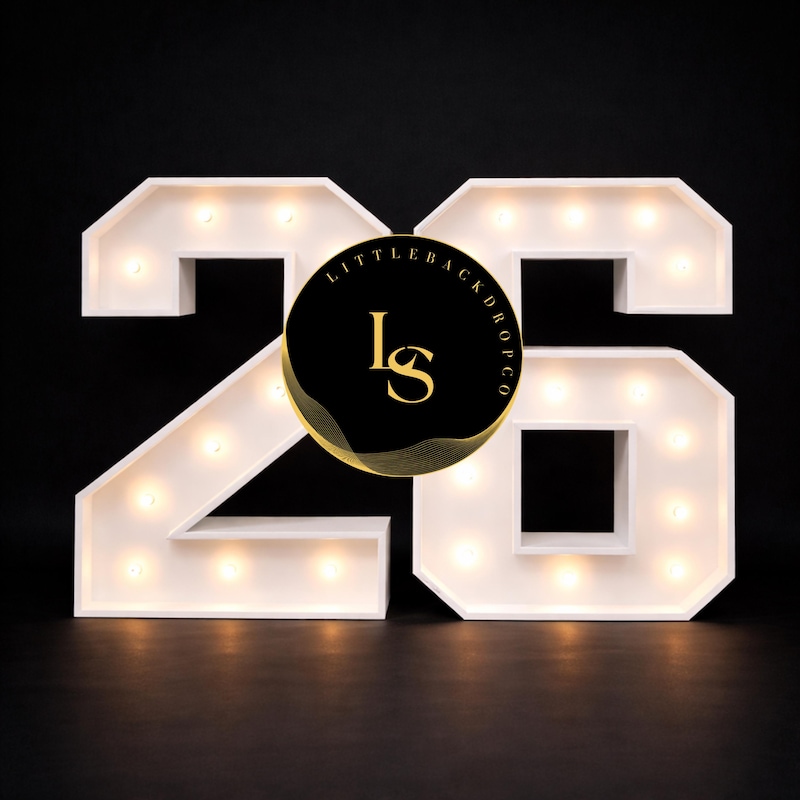 2026 Lighted Numbers - Etsy
