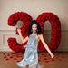 Red Rose Number 30 Digital Backdrop, Anniversary or Birthday (PNG) - Etsy