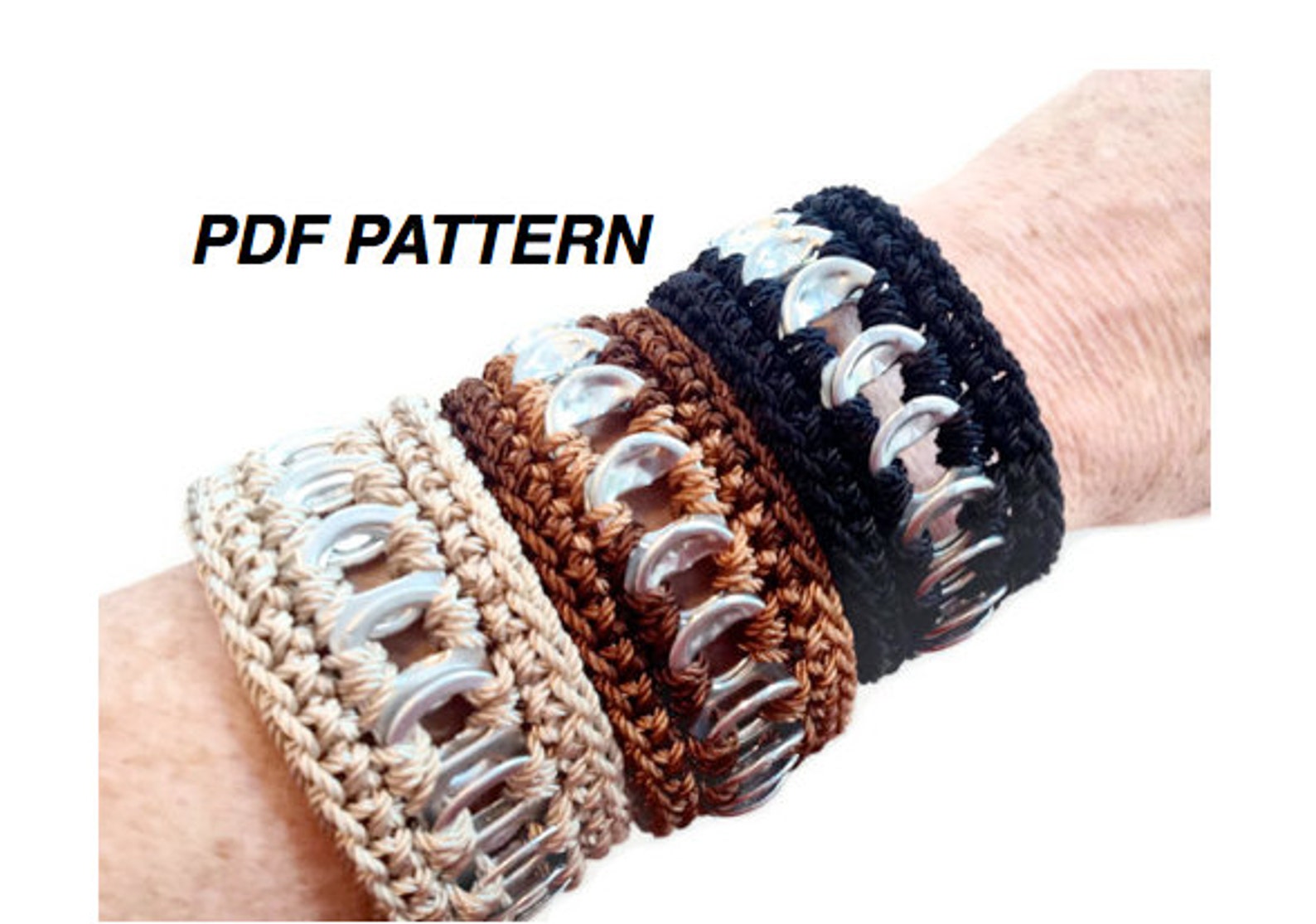 Crochet Pattern - INSTANT DOWNLOAD PDF Pattern- Friendship Cuff ...