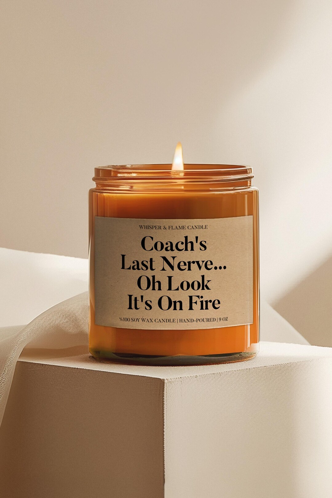 Coach's Last Nerve Scented Soy Candle, Best Coach, Coach Thank You ...