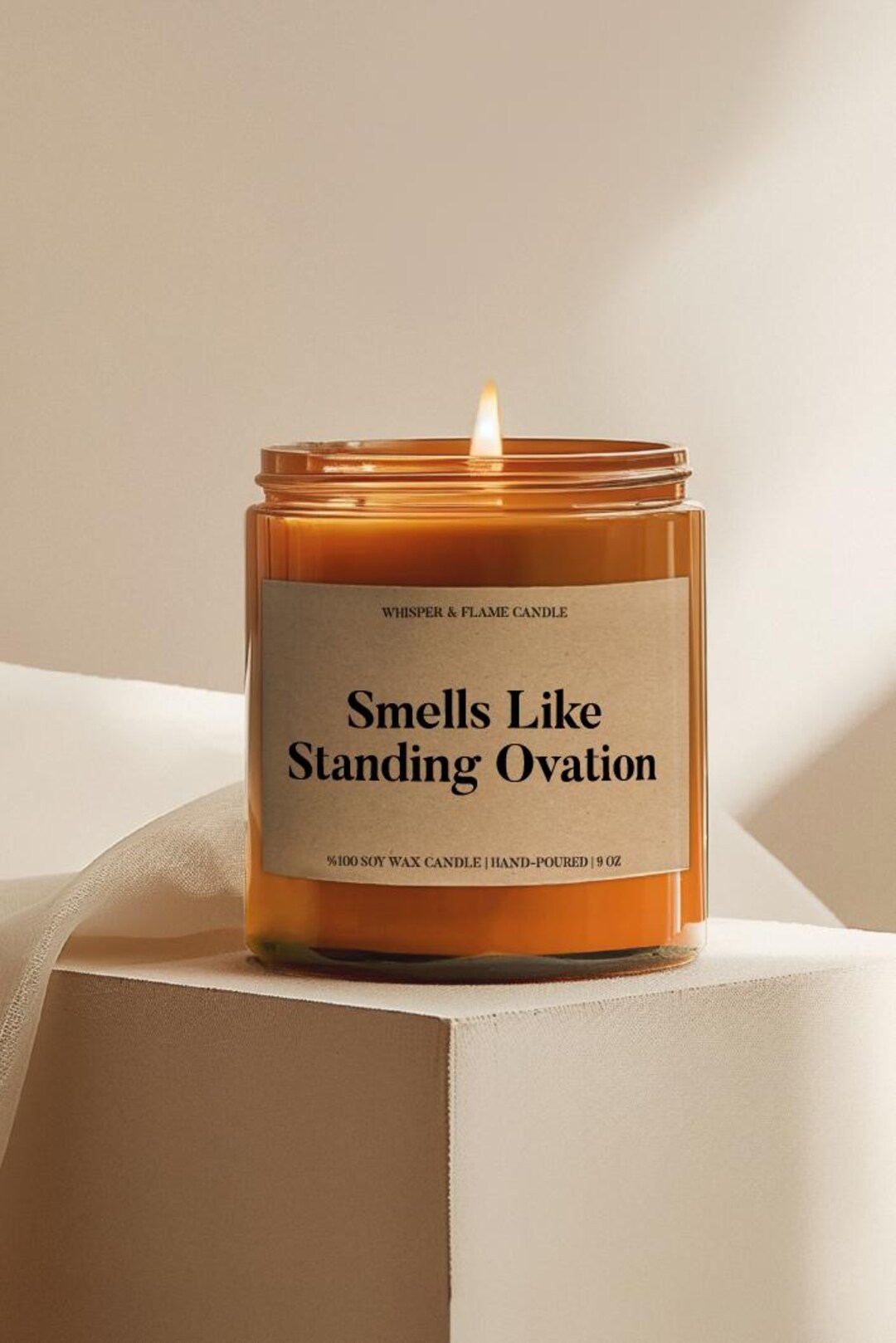 Performer Gift Standing Ovation Custom Candle Funny Unique Handmade ...