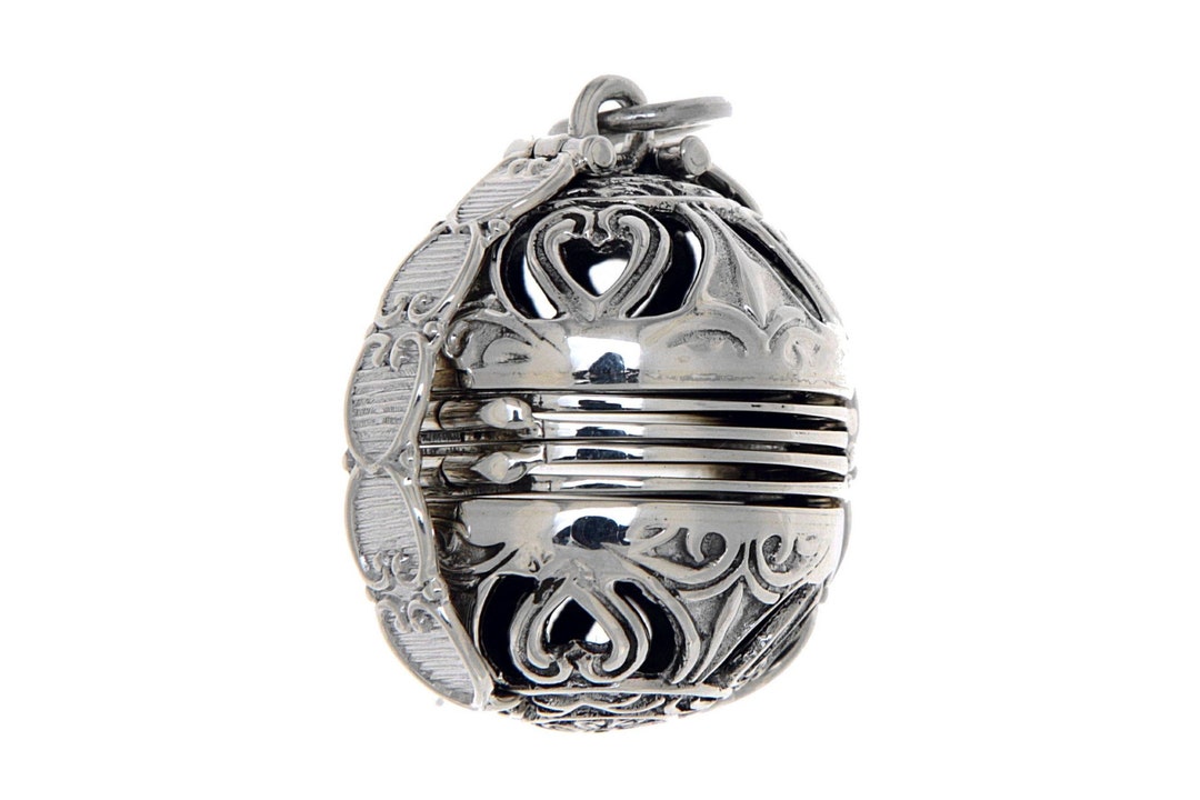Victorian Style 6 Photo Ball Locket Pendant in Fine Sterling Silver - Etsy