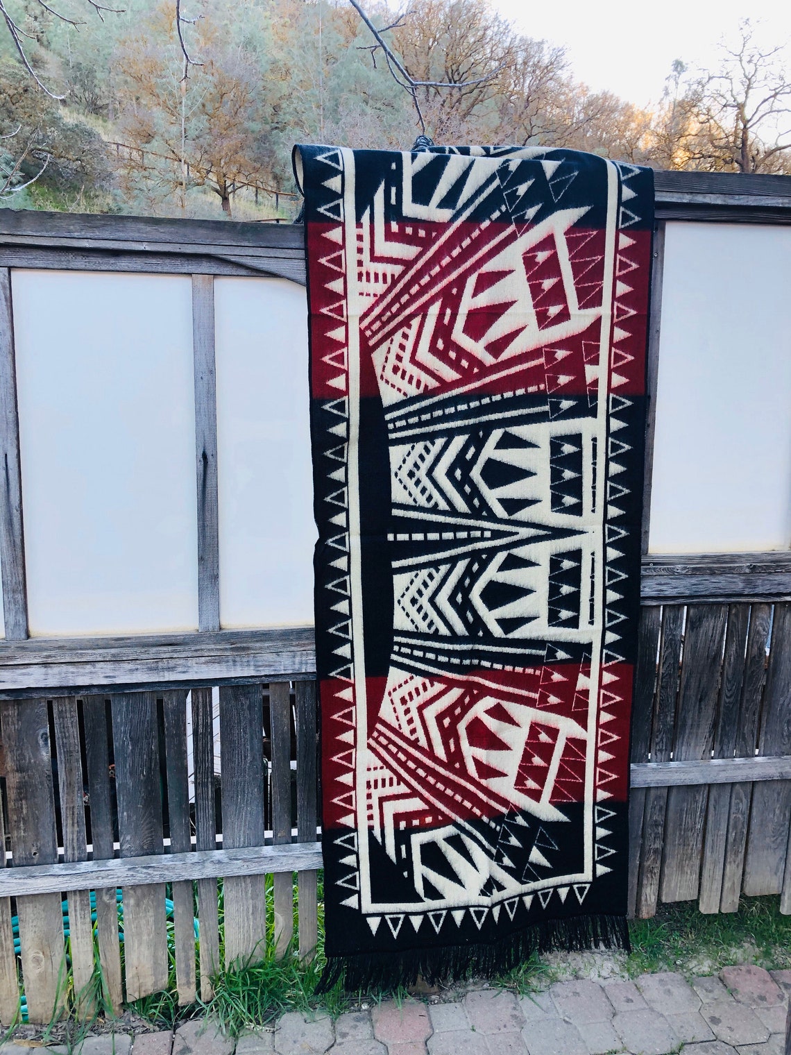 ETHNIC NATIVE SHAWL Polynesian Design Wrap Boho Alpaca Cozy | Etsy