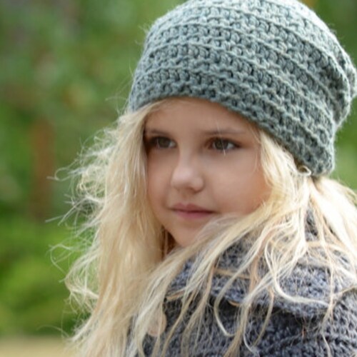 Crochet Pattern-the Gypsum Slouchy small Medium and Large - Etsy
