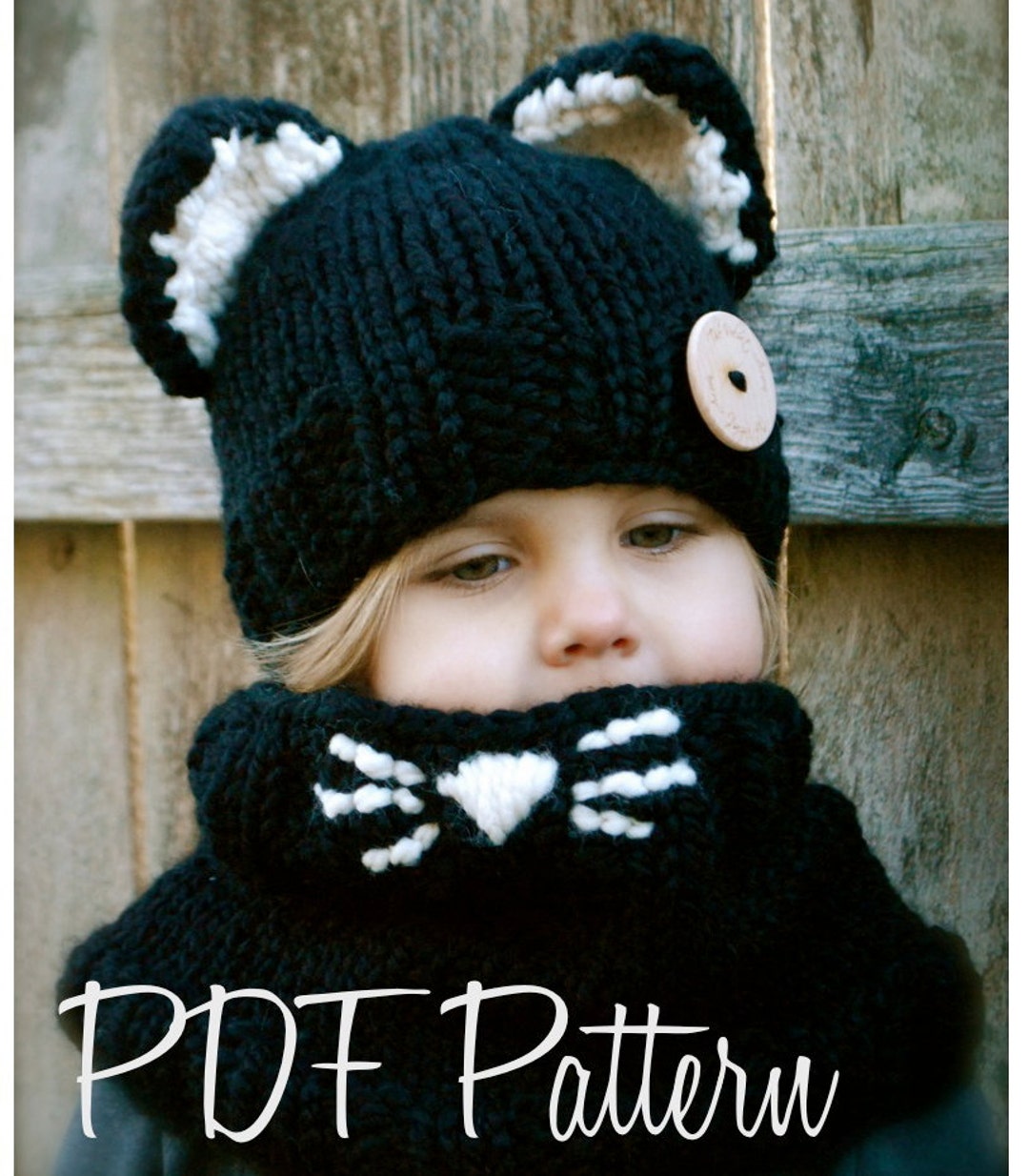 Knitting Pattern-the Caitlynn Cat Set (toddler, Child and Adult Sizes ...