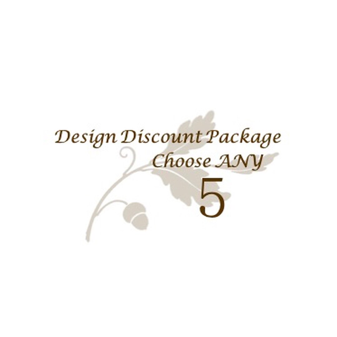 Design Discount Pattern Package CHOOSE ANY 5 - Etsy