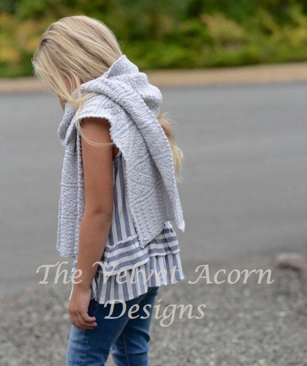 KNITTING Pattern-the Waterfall Wrap small Medium Large and - Etsy Canada