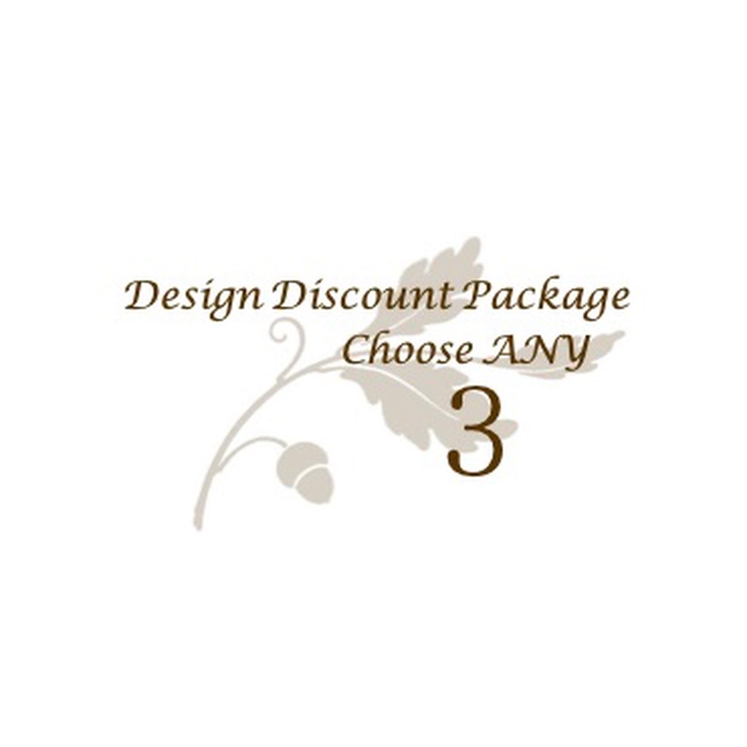 Design Discount Pattern Package CHOOSE ANY 3 - Etsy