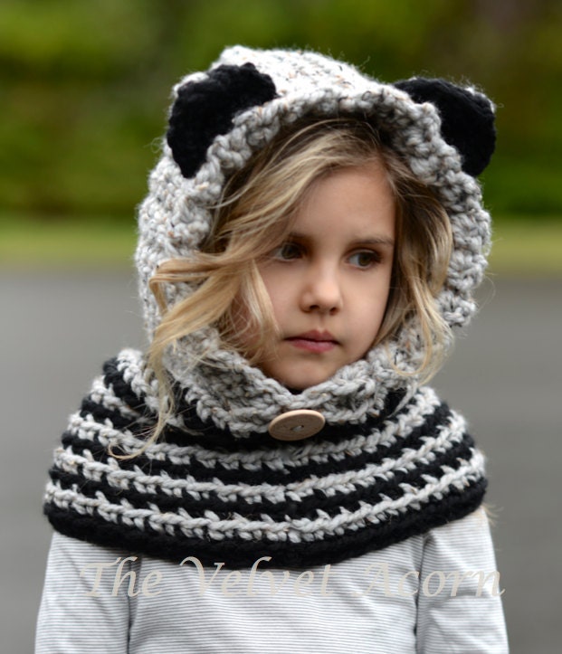 CROCHET PATTERN Raydin Raccoon Hood 12/18 Monthtoddler - Etsy