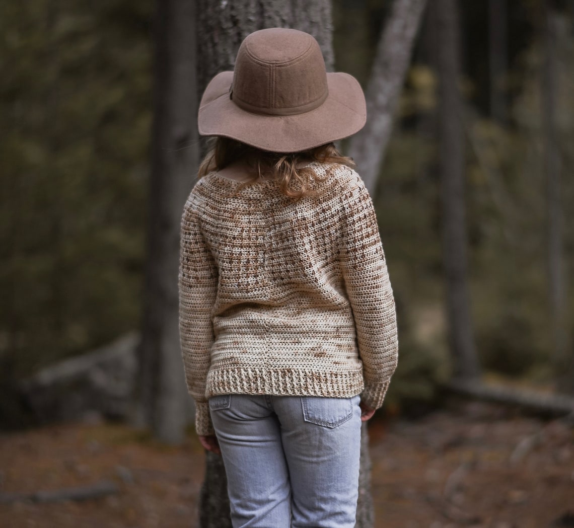 CROCHET Pattern-the Prim Sweater (1/2, 3/4, 5/6, 7/8, 9/10, 11/13, 14/ ...