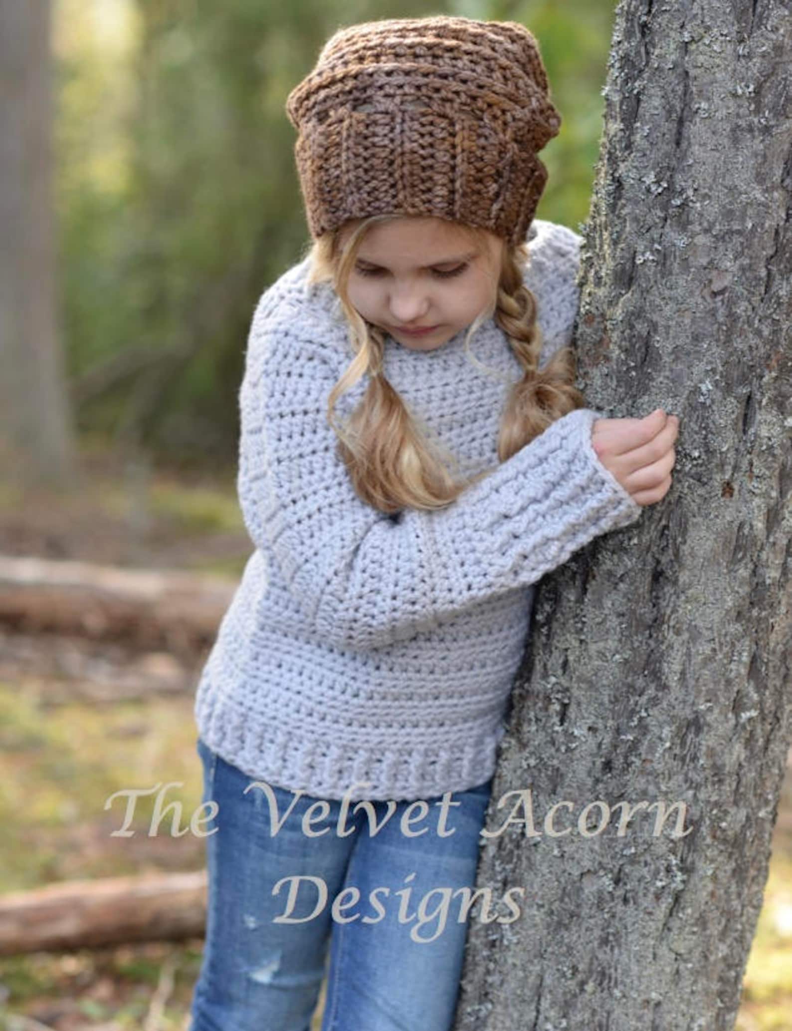 CROCHET Pattern-the Lark Sweater (2/3, 4/5, 6/7, 8/9, 10/12, 14/16 ...