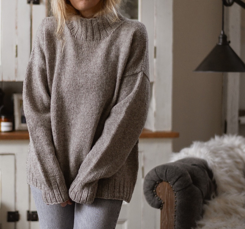 KNITTING Pattern-the Weathers Sweater (3/4, 5/7, 8/10, 12/14, X-small ...