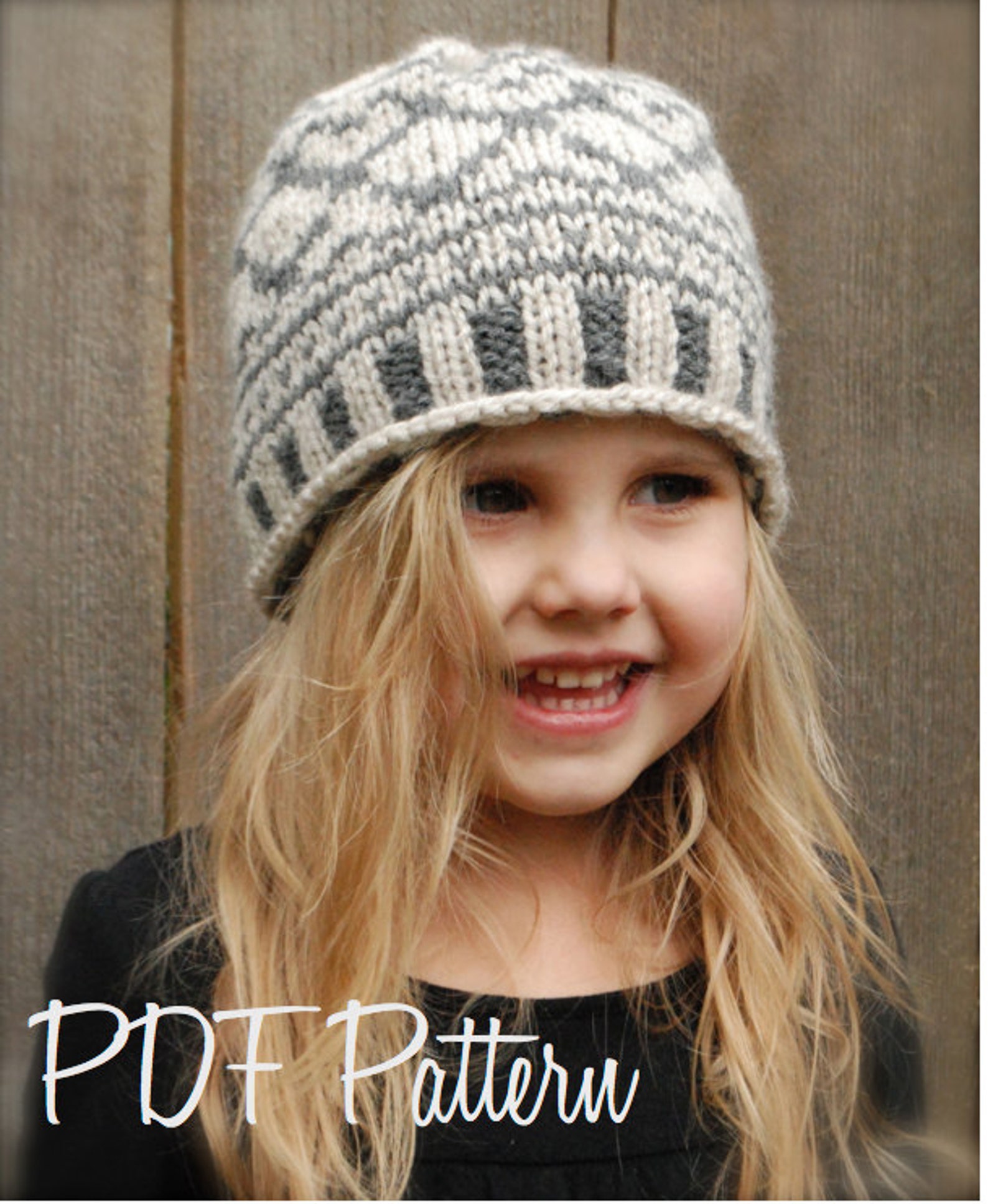 Knitting Pattern-the Valyn Hat toddler Child Adult Sizes - Etsy