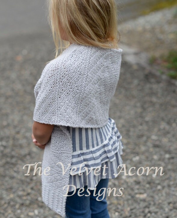 KNITTING Pattern-the Waterfall Wrap small Medium Large and - Etsy Canada