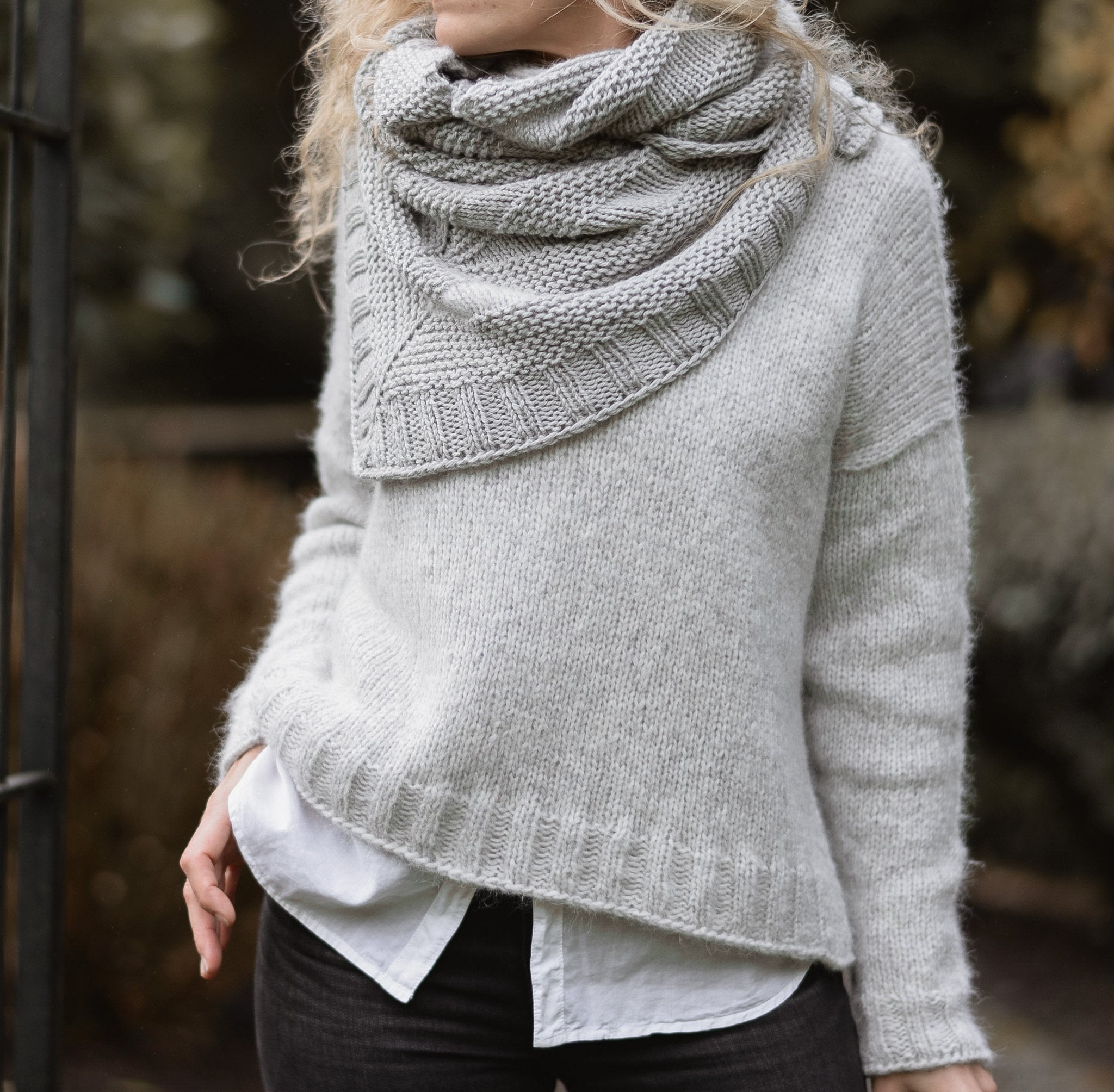 KNITTING Pattern-the Barred Wrap (one Size) - Etsy