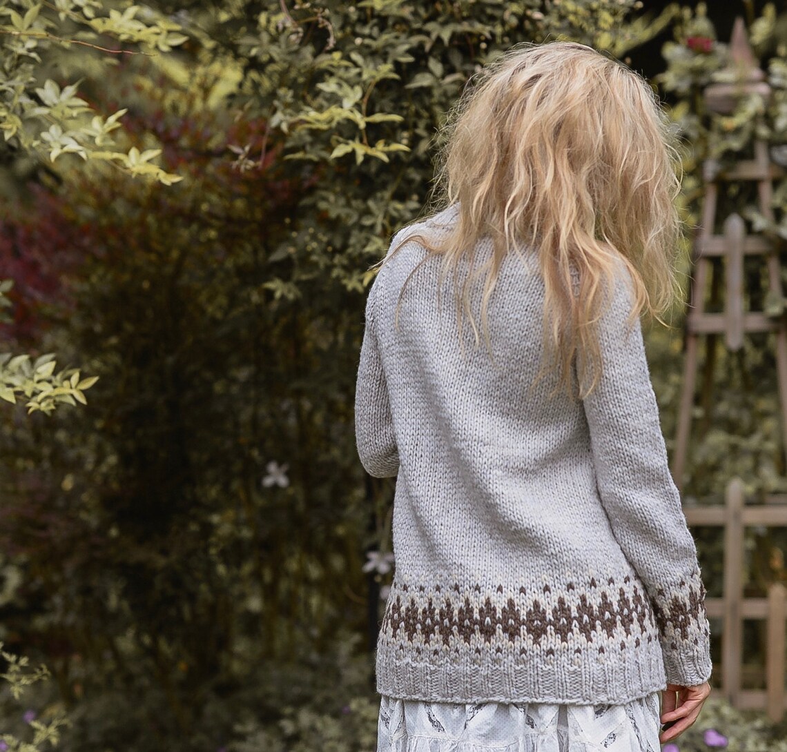 KNITTING Pattern-the Secret Forest Cardigan 2/3 4/5 6/7 - Etsy