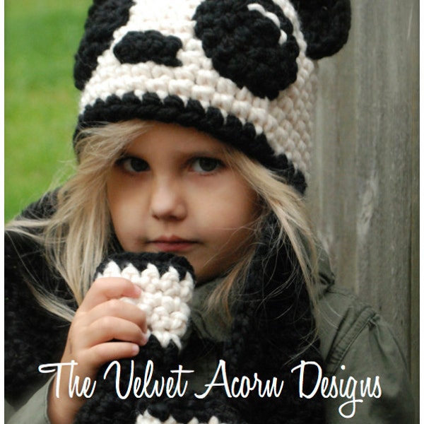 Crochet Panda Hat - Etsy