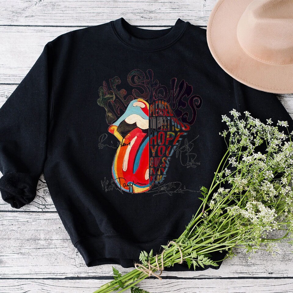 THE ROLLING STONE Shirt, Pleased To Meet You Hope You Guess My Name ...