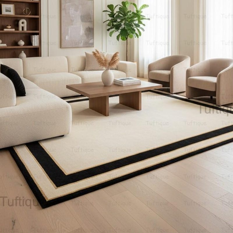 Silk Carpet With Border - Etsy