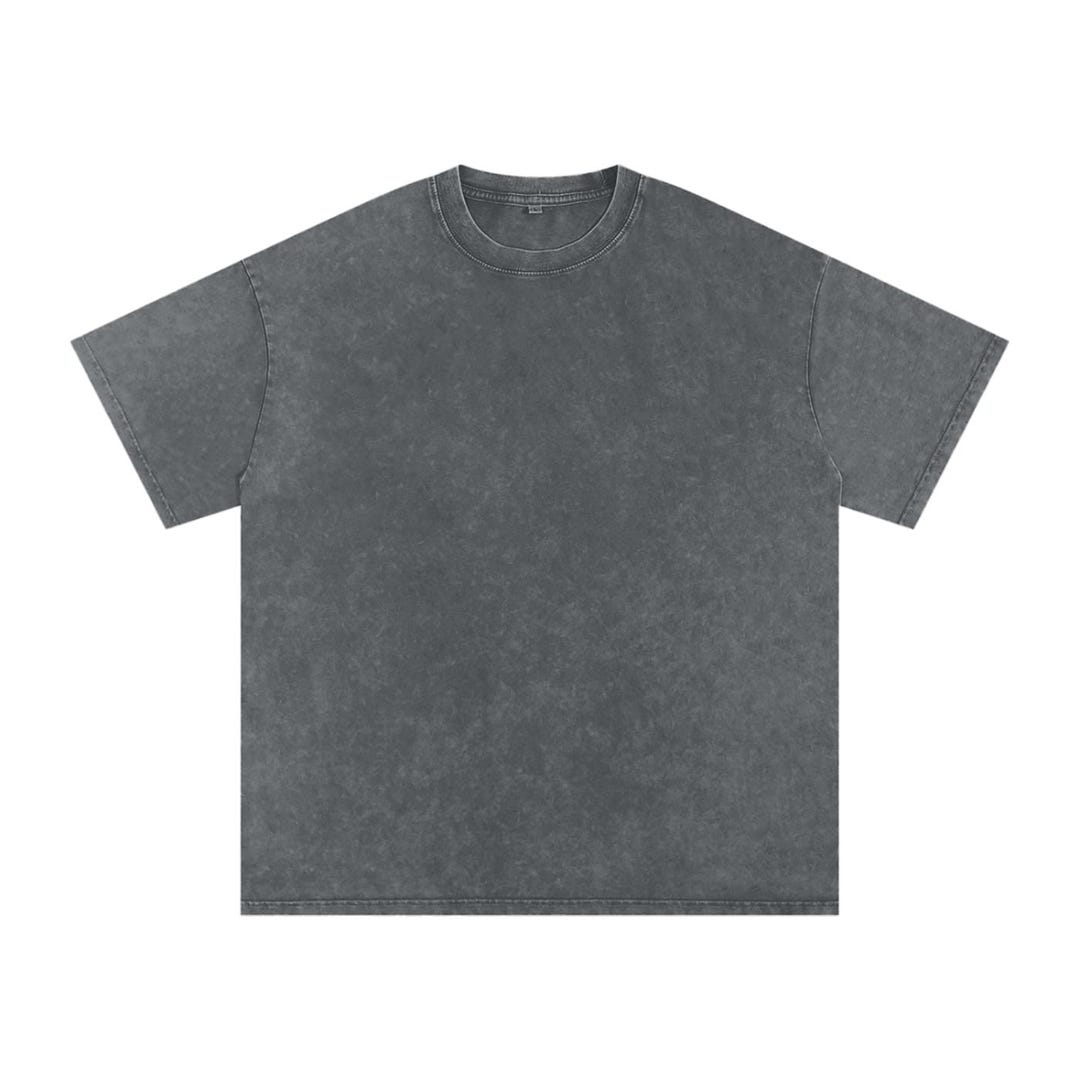 Blank Snow Washed Oversized Cotton T-shirt, Premium Basic T-shirts ...