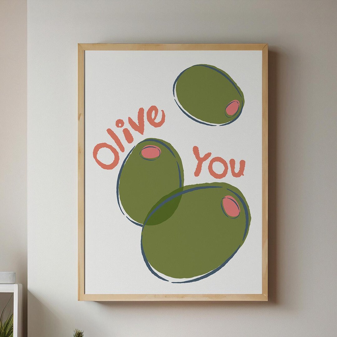 Oliveyou : Minimalist Wall Art (digital Download) - Etsy
