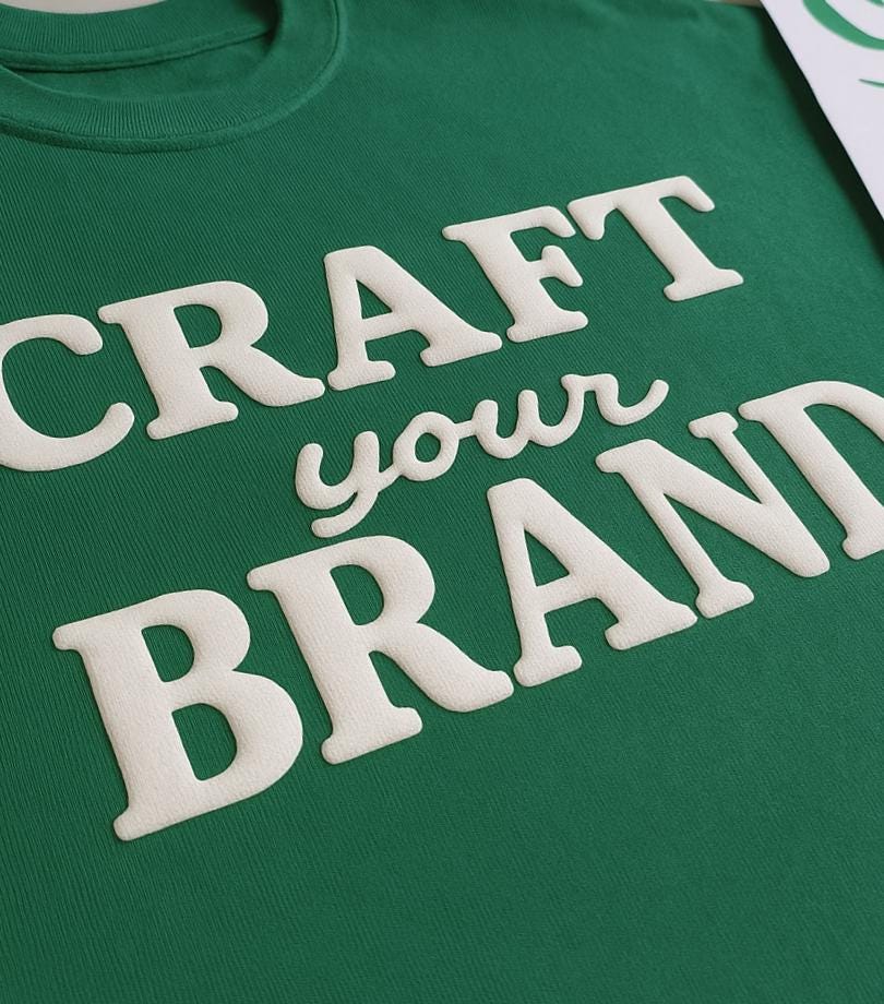 Large Puff Heat Transfers | 8"-12" | Custom Raised Logo Prints | Bulk ...