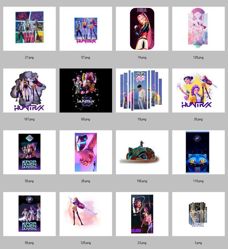 KPOP Demon Hunters DTF Heat Transfers | Custom Designs, Minimum 20 - Etsy