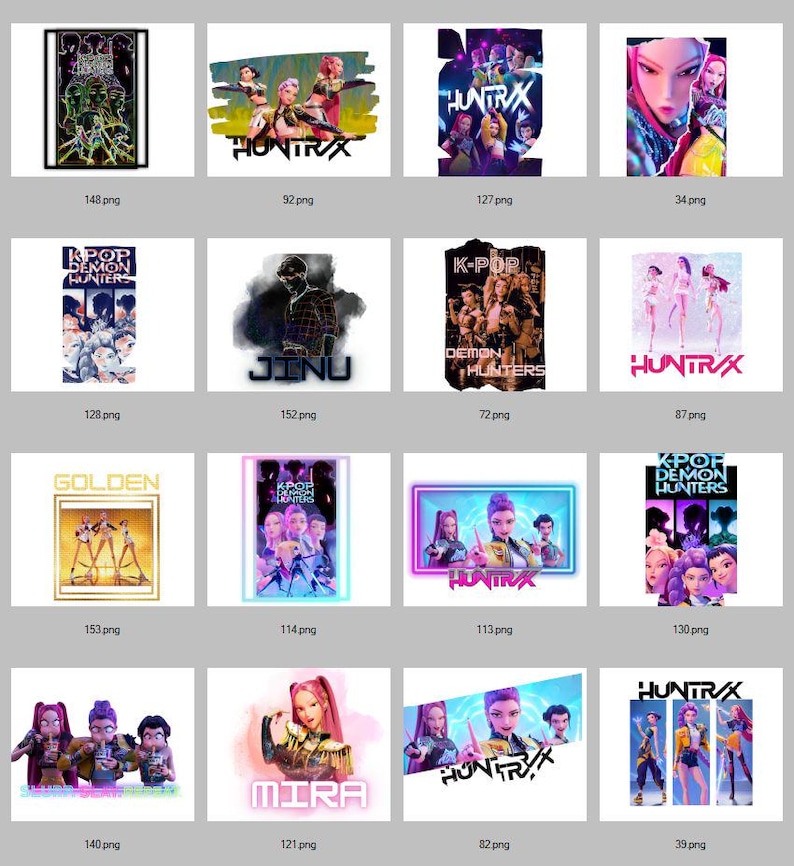 KPOP Demon Hunters DTF Heat Transfers | Custom Designs, Minimum 20 - Etsy