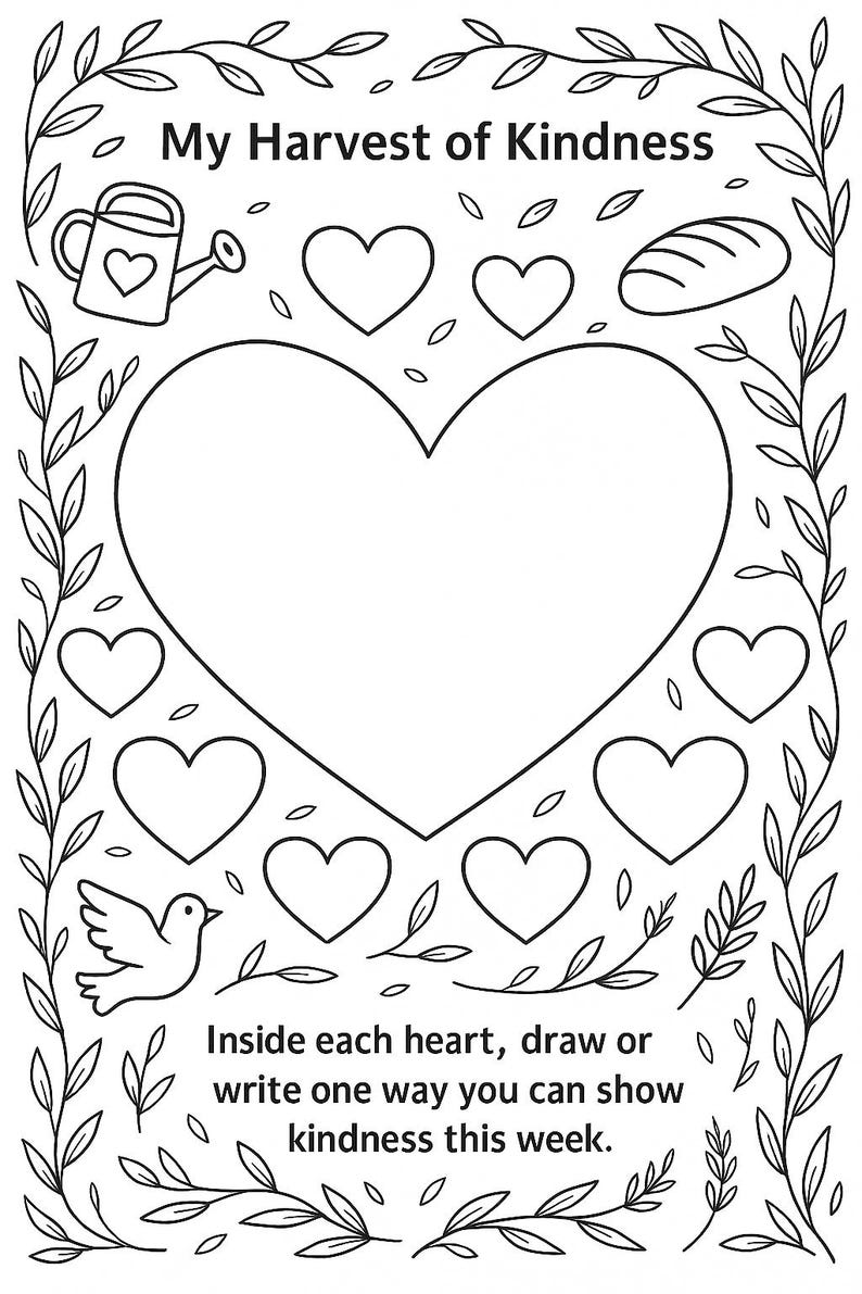 Ruth's Harvest Blessing Coloring Pages for Kids | Bible Story of ...