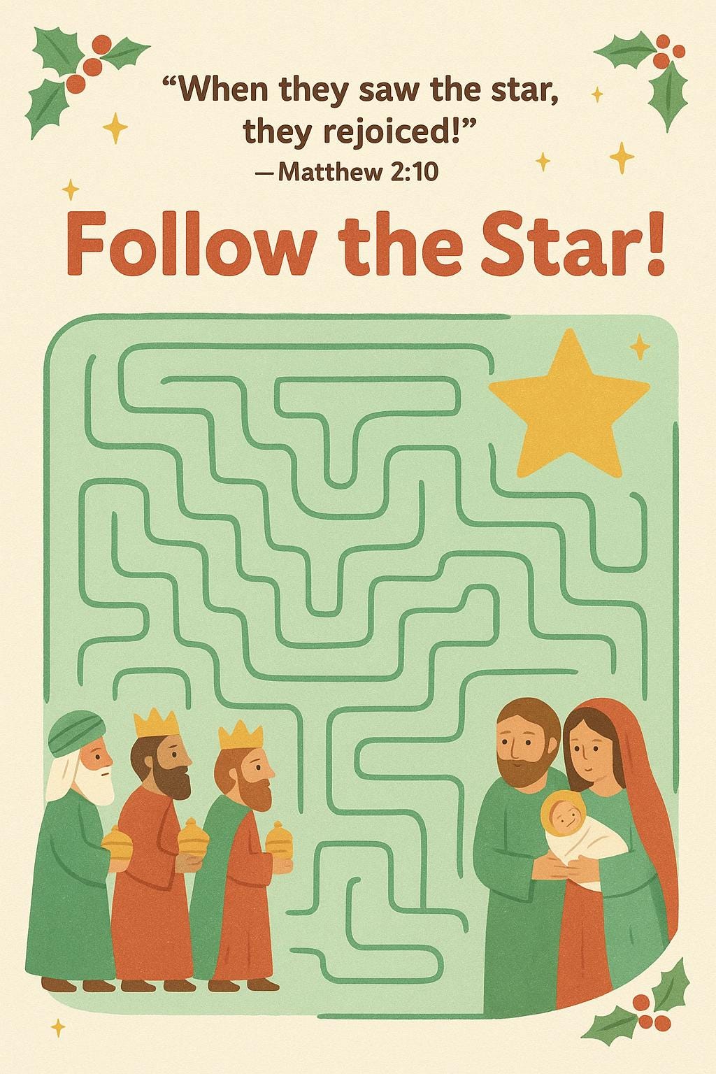 The Christmas Story Activity Bundle for Kids | Nativity Coloring Page ...