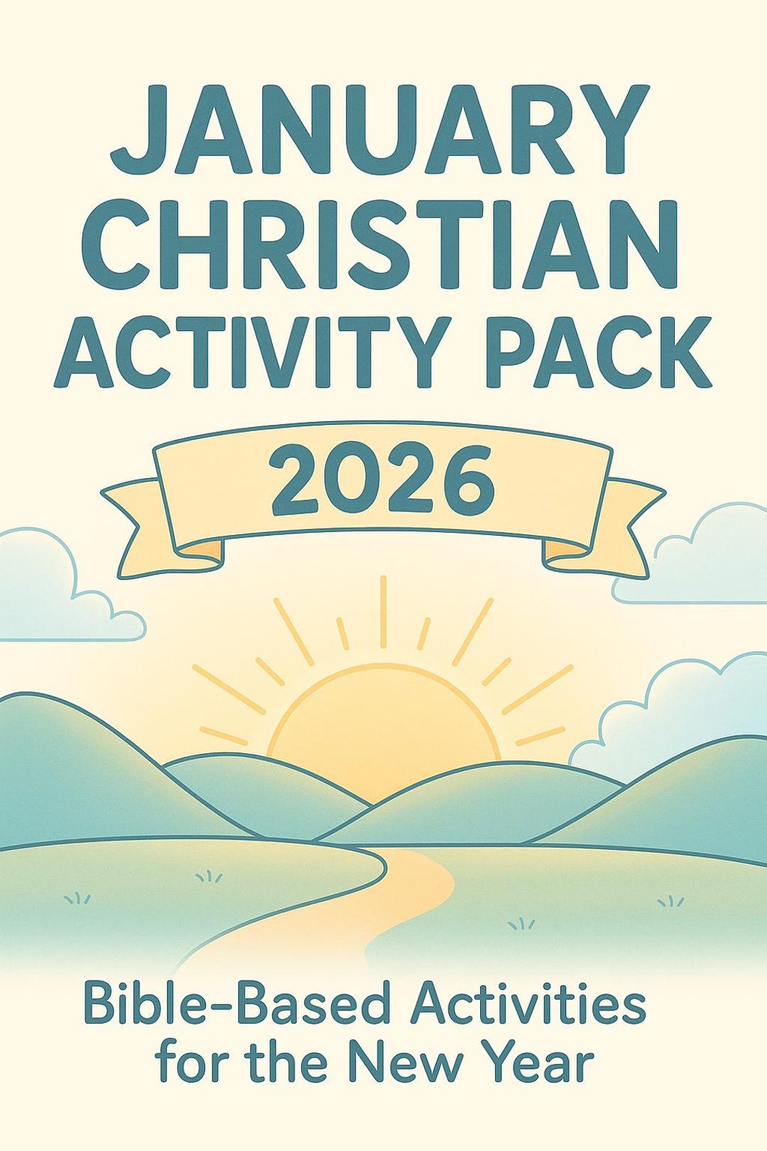 2026 January Christian Activity Pack | Kids Bible Printables ...