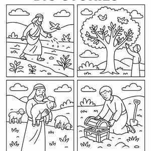 Parable Coloring Pages & Bible Lessons: Sunday School Printable ...