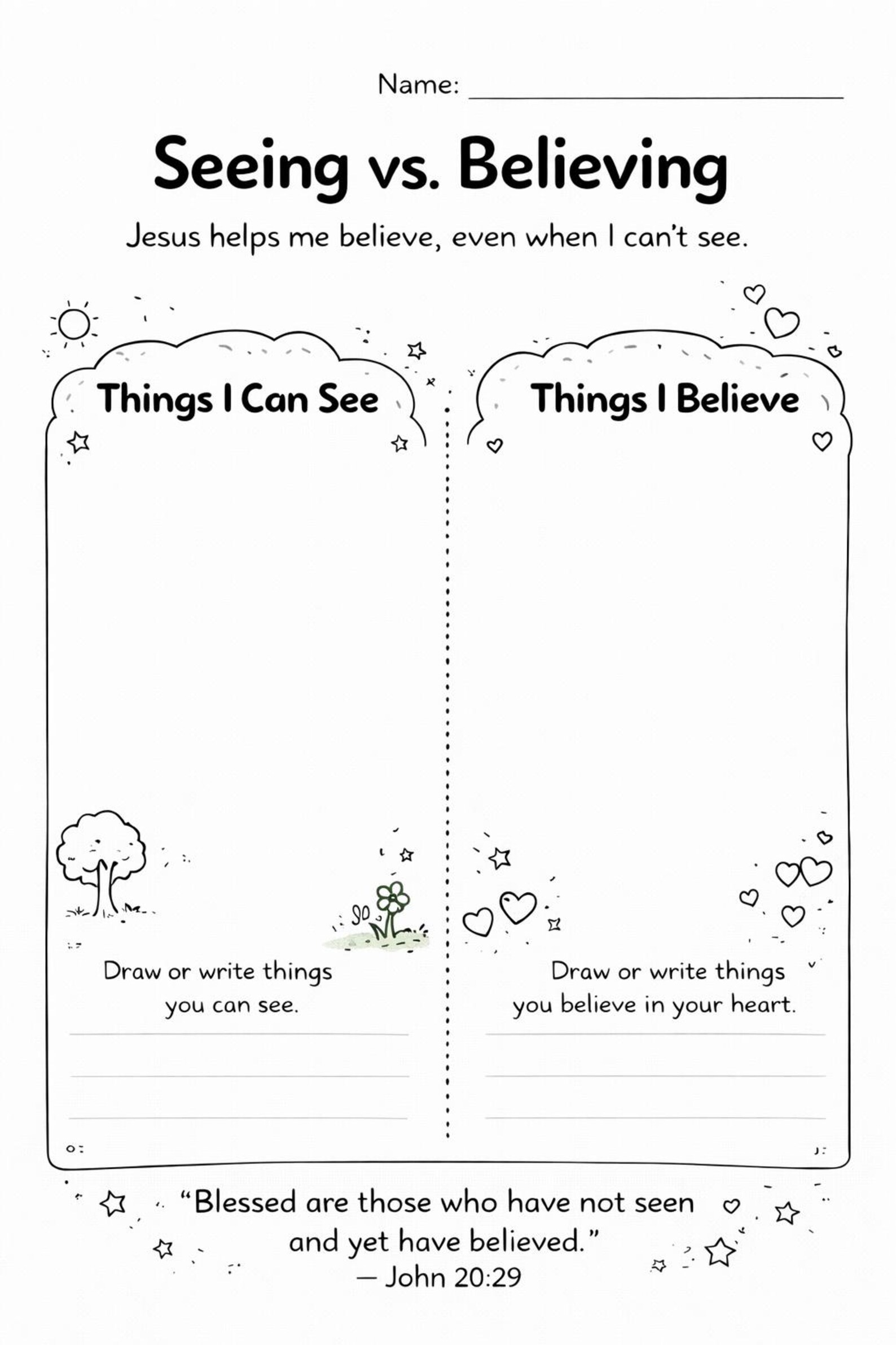 Doubting Thomas Bible Activity Set for Kids | Coloring Page, Story and ...