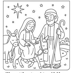 The Birth of Jesus – Complete Christmas Story & Coloring Page Bundle ...