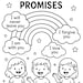 God's Promise Coloring Page & Mini Bible Lesson: Christian Kids ...