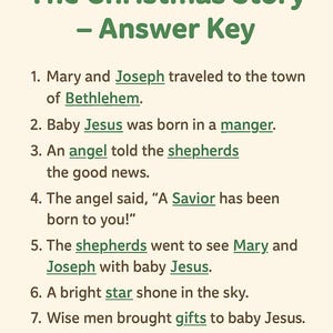 The Christmas Story Activity Bundle for Kids | Nativity Coloring Page ...