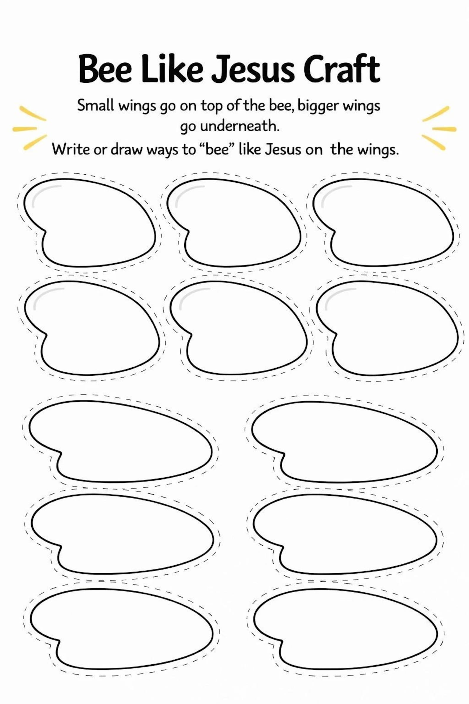 Christian Kids Activity Bundle Printable | Bee Like Jesus Craft ...