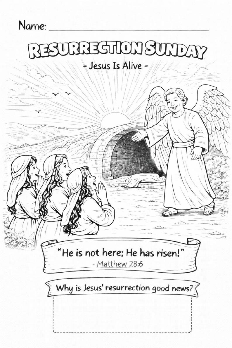 Holy Week Coloring Pages & Devotional for Kids | Journey Into Holy Week ...