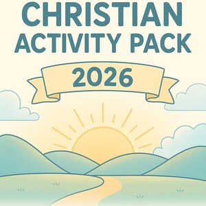 2026 January Christian Activity Pack | Kids Bible Printables ...