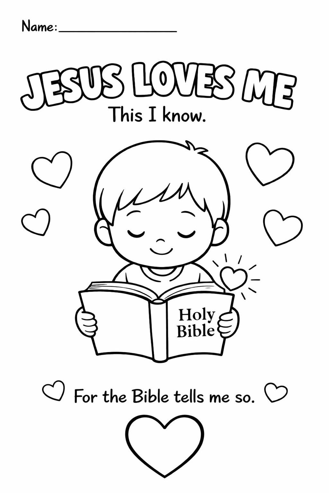 Jesus Loves Me Valentine’s Day Christian Activity for Kids | Handprint ...