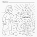 Moses and the Burning Bush: Kids Bible Story & Coloring Page (PDF ...