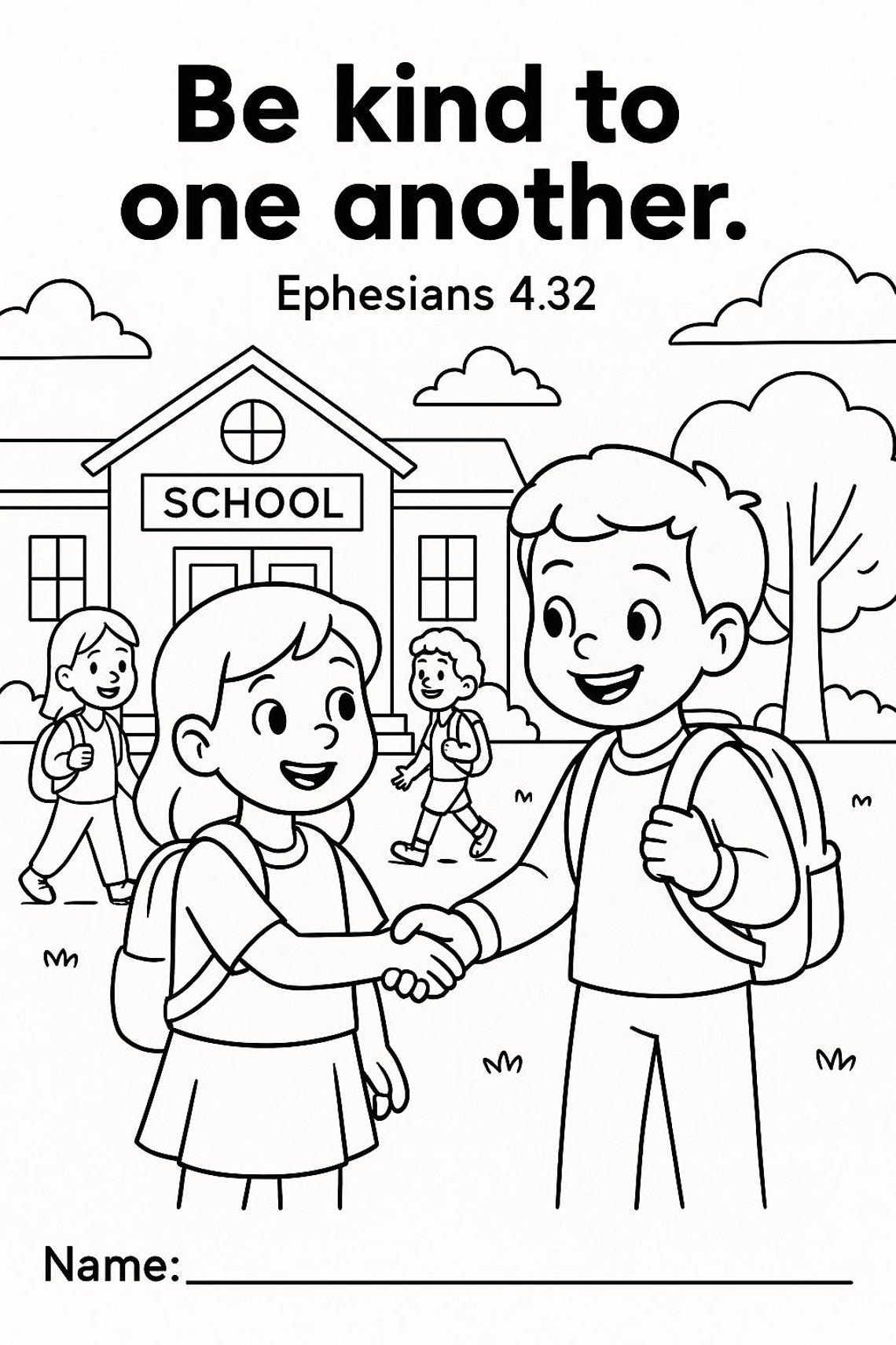Kindness Activity Bundle: Bible Lesson, Tracker & Coloring Page ...